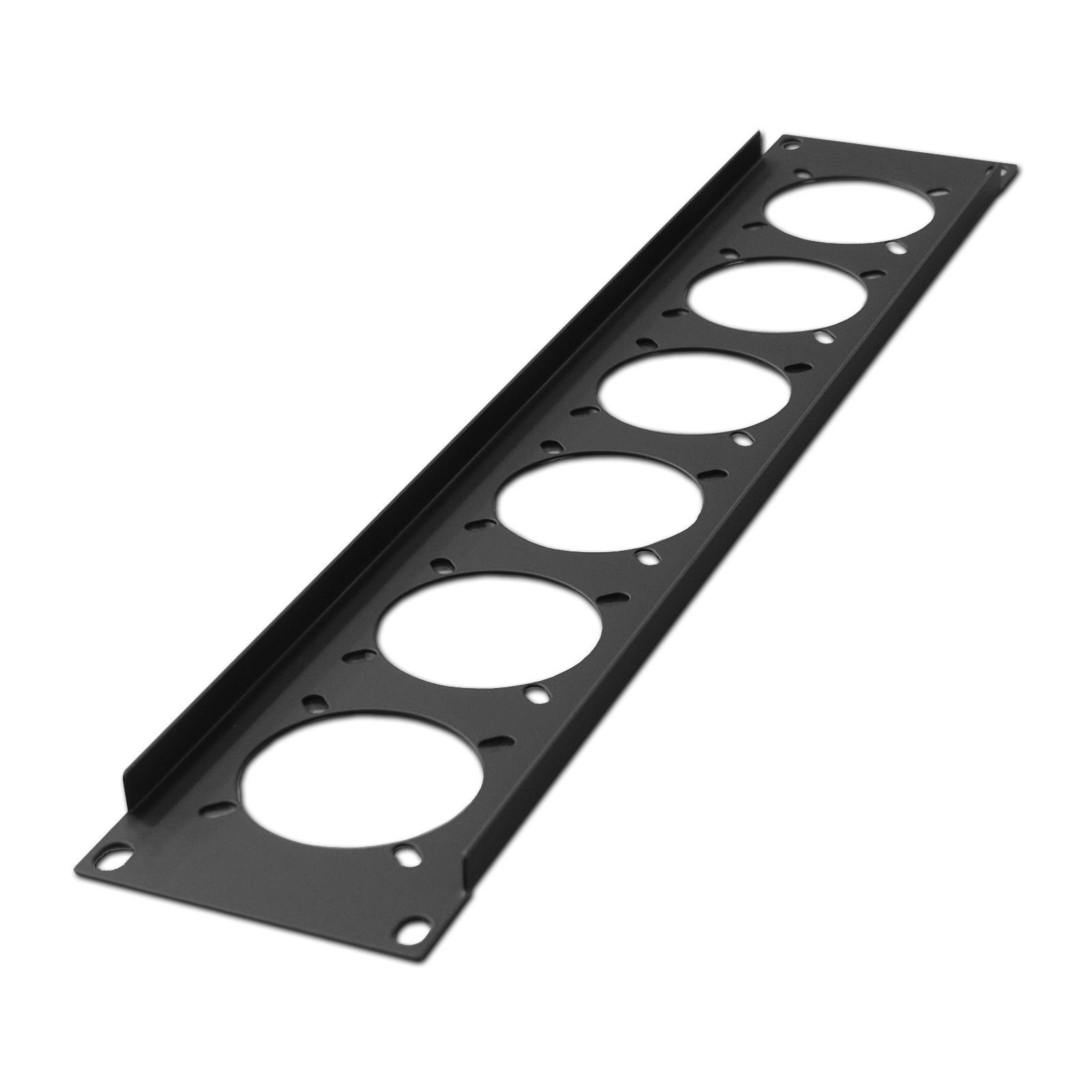 2U Rack Panel, Punched for 6 x 16A Connectors
