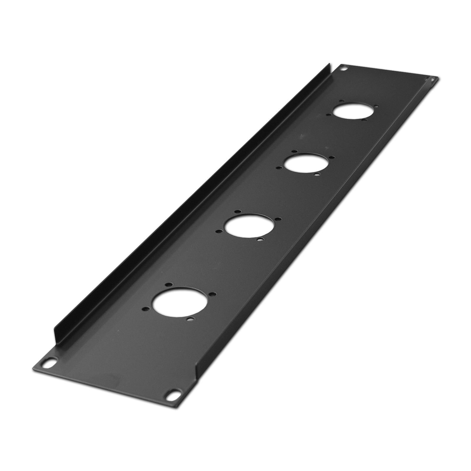 2U Rack Panel, Punched for 4 x Neutrik G-Series Speakon Connectors