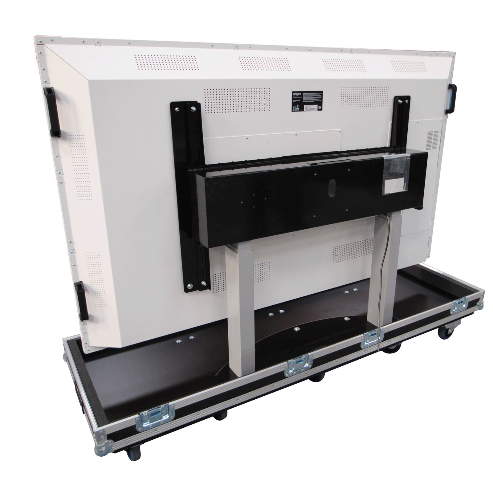 75" LCD Plasma TV Flight Case With Pro Riser Lift