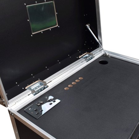 5 Drawer Backline Tool Flightcase With 3u Rack Space And Power