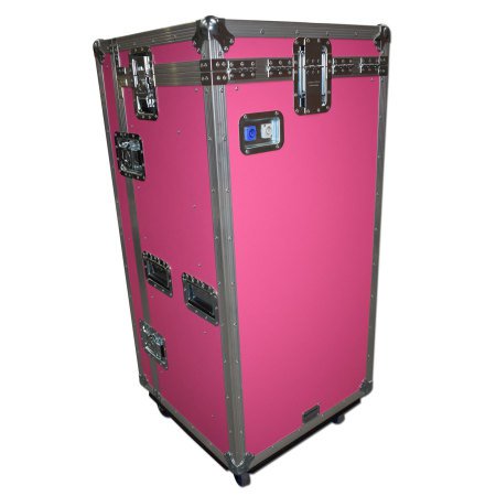 5 Drawer Backline Tool Flightcase In Pink