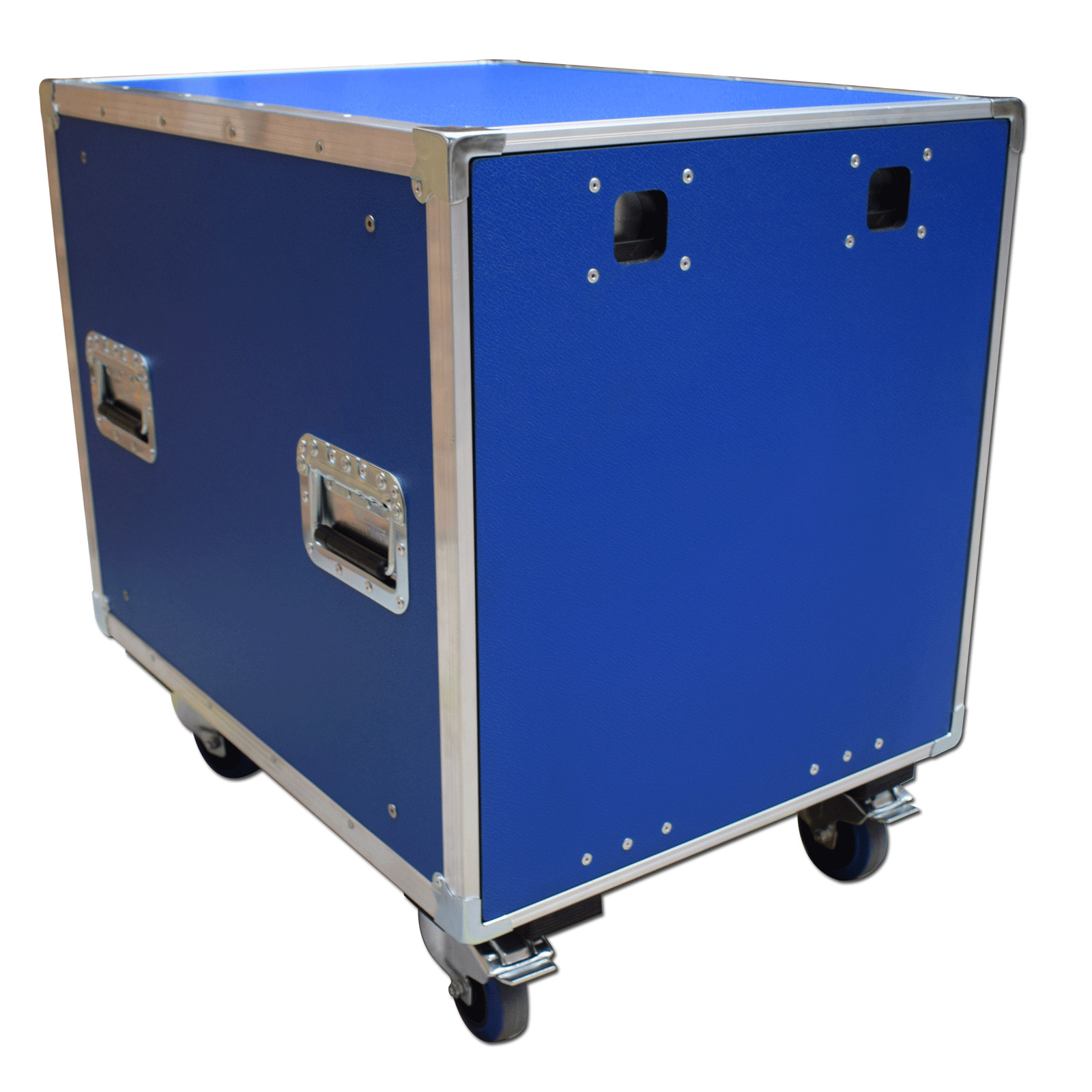 12u 19" Slam Rack Flight Case In Blue