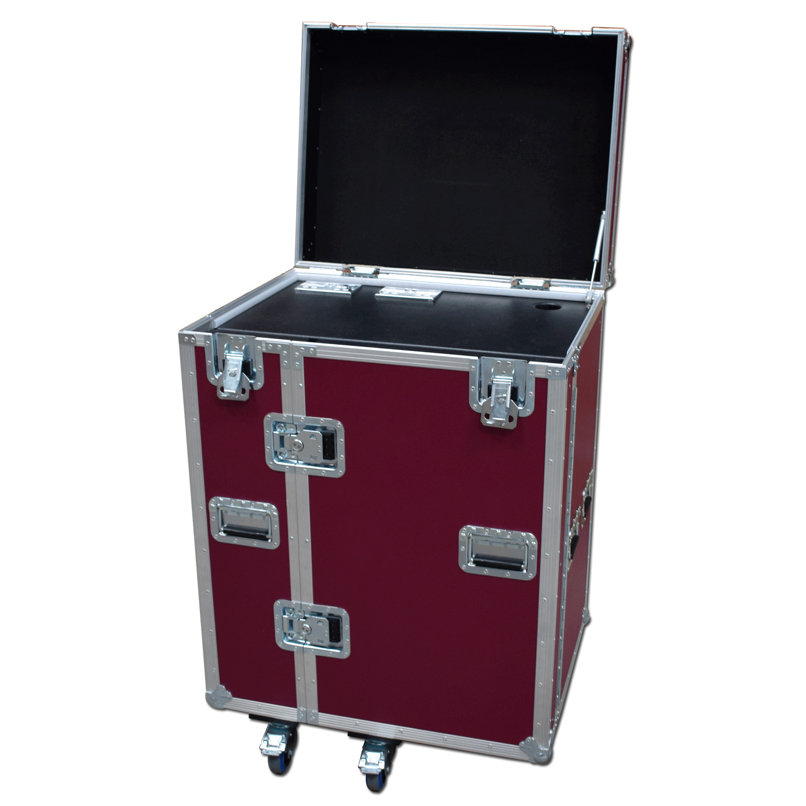 5 Drawer Backline Tool Flightcase With 3u Rack Space And Power