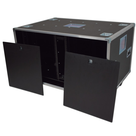 Double 12u 19" Slam Rack Flightcase