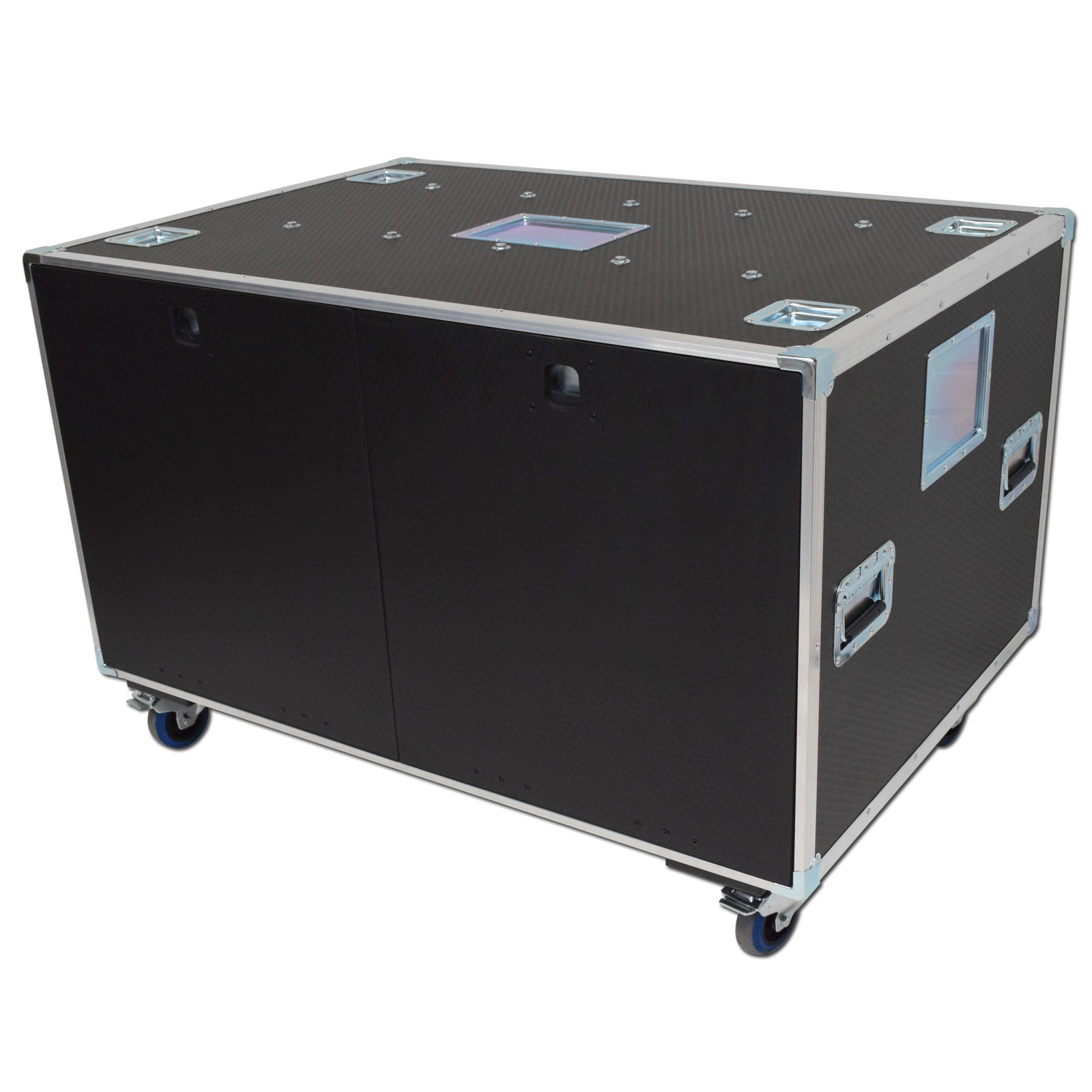 Double 12u 19" Slam Rack Flightcase