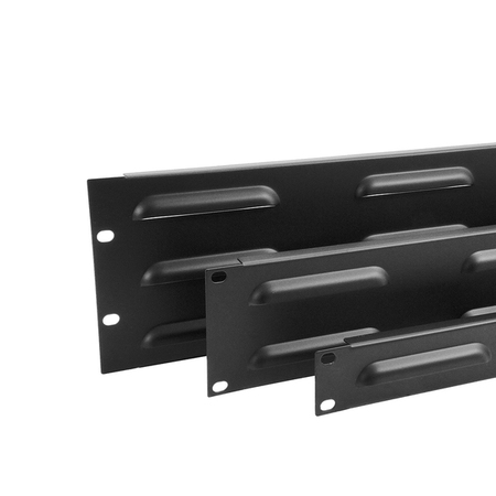 1u Flanged Louvered Rack Panel