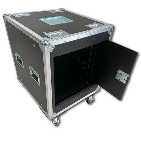 14u Shockmount Slide To Hide Rack Case Flightcase