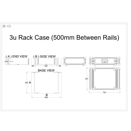 3u Rack Case Flight Case