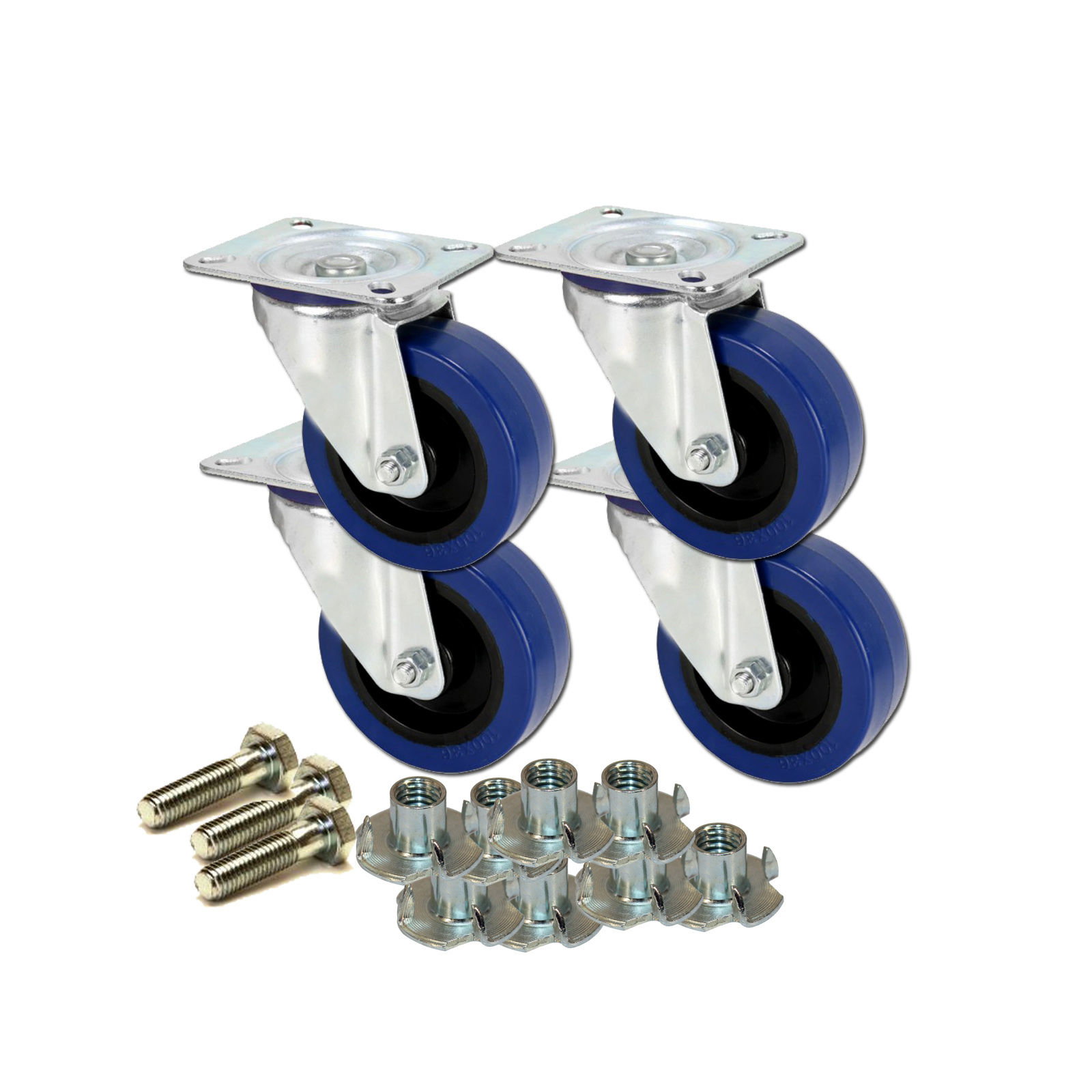 x4 4" Heavy Duty Castor Kit