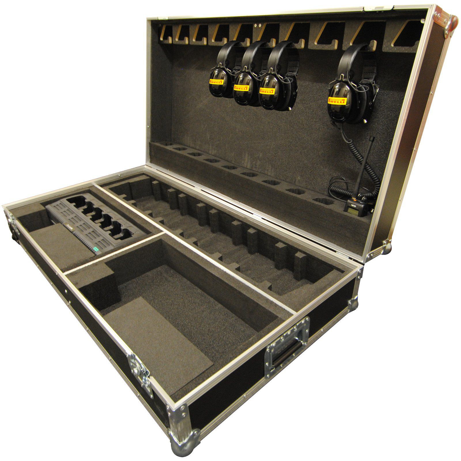10 Way Radio Head Set Flight Case 10 Way Radio Head Set Flight Case
