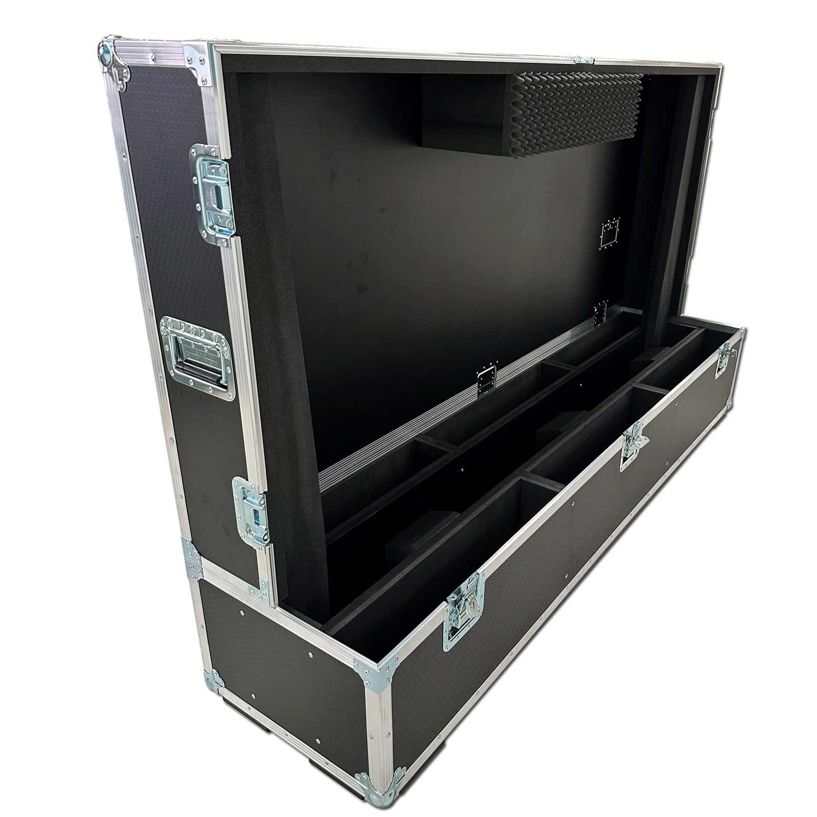 90" LCD Plasma TV Split Lift Off Lid Flight Case for Sharp LC-90LE757K