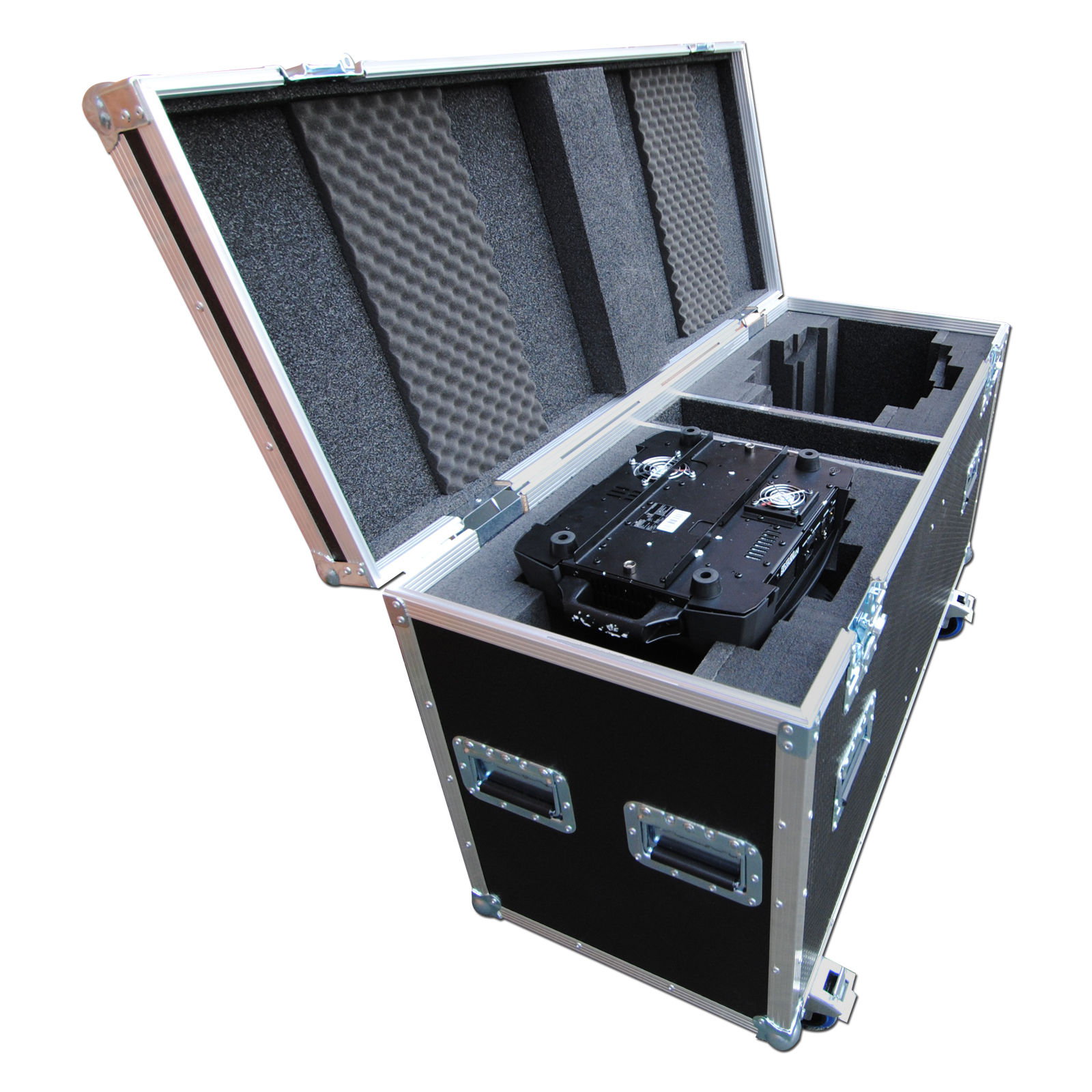 Chauvet Intimidator Spot LED 350 (White) Twin Moving Head Flight Case