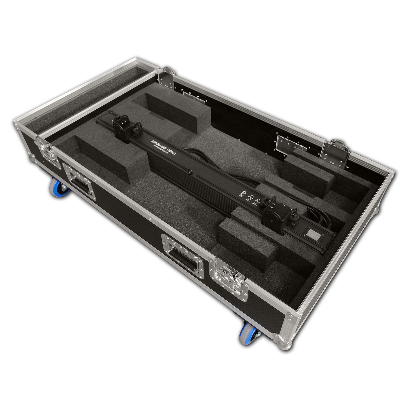 3 Tier American DJ Sweeper Beam LED 8 Way Batten Flight Case